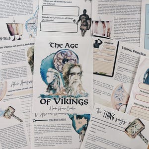 The Age of Vikings History and Language Arts Unit Study, Middle and ...