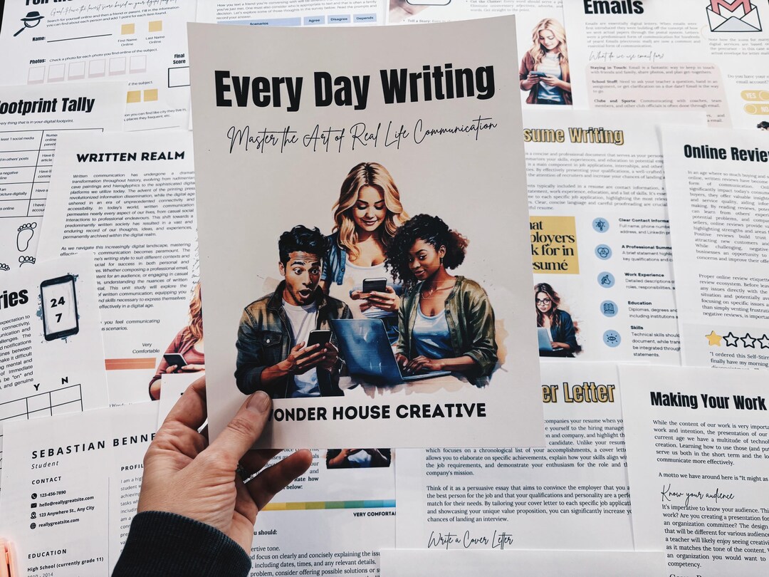 Real Life Writing Unit: Middle & High School Communication (digital) - Etsy