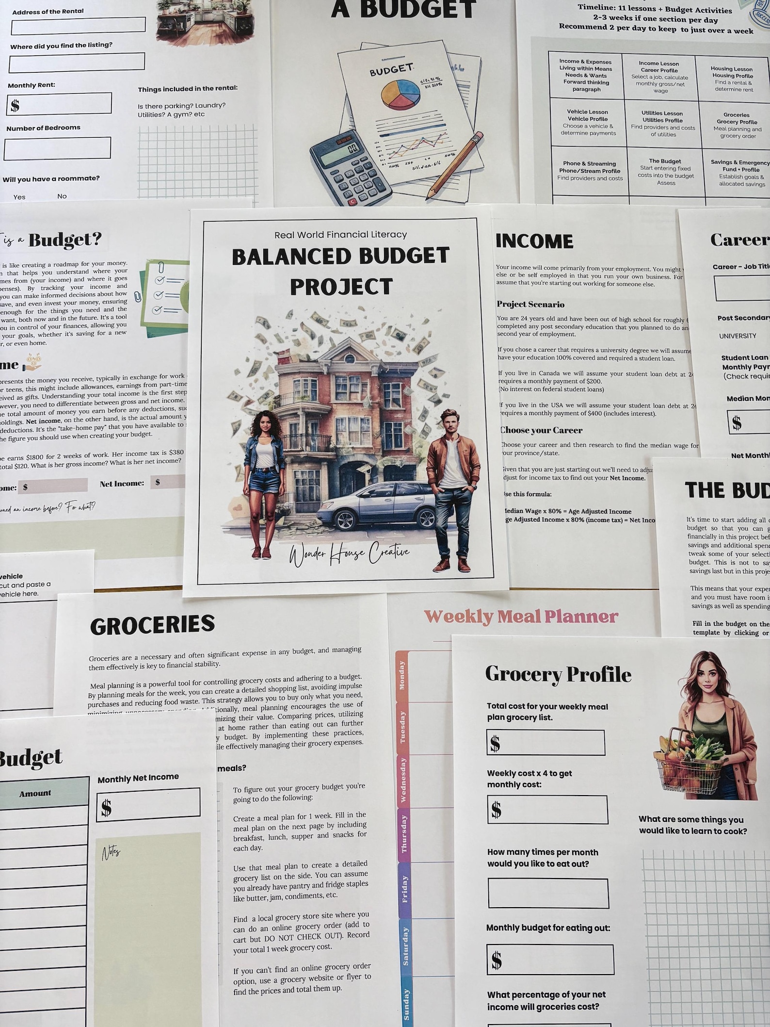 Balanced Budget Project : Teaching Real Life Financial Literacy - Etsy