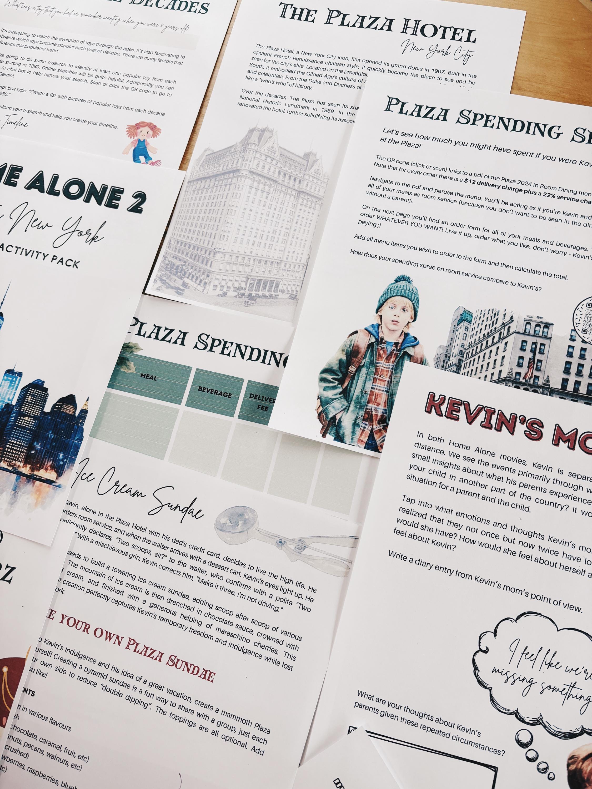 Home Alone 2 - Lost in New York Movie Holiday Activity Pack, Christmas ...