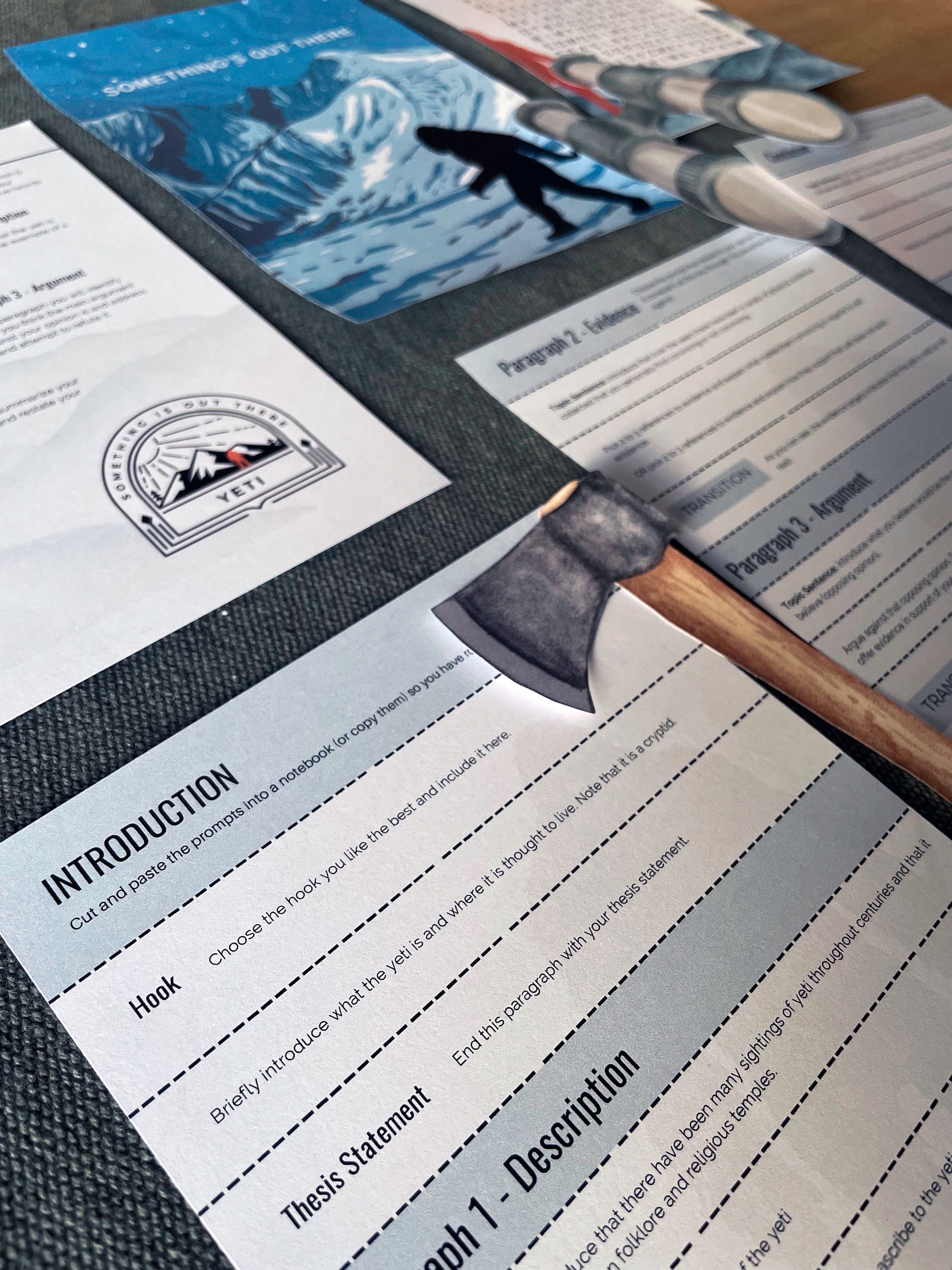 Yeti Guided Research Project, Opinion Essay Writing, Middle School ...