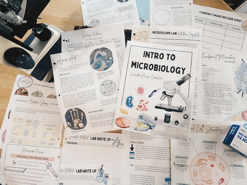 Intro to Microbiology Unit Study, Middle Years Science Unit, Print at ...