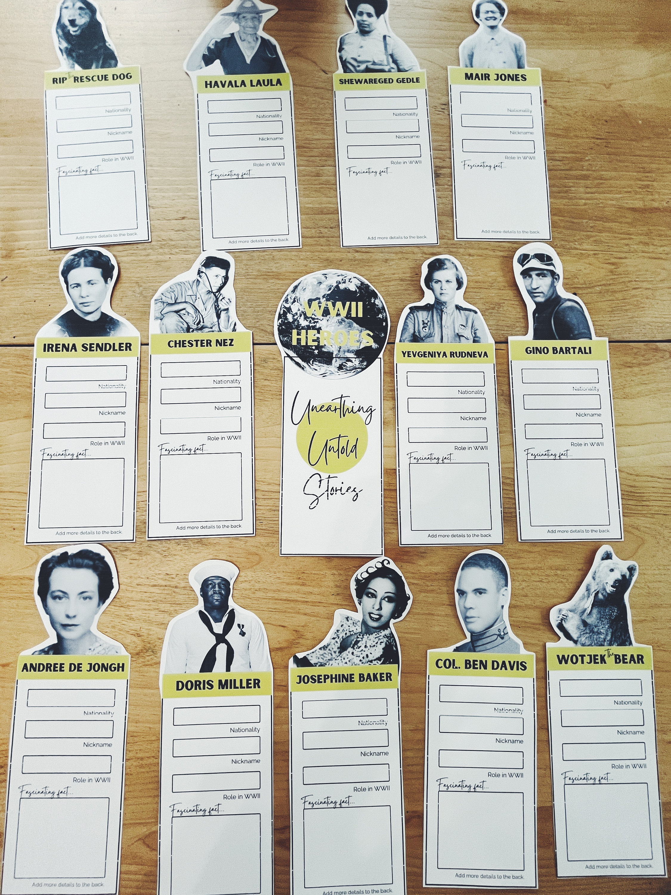 Untold Histories of WWII Card Fan Project, Middle School and High ...