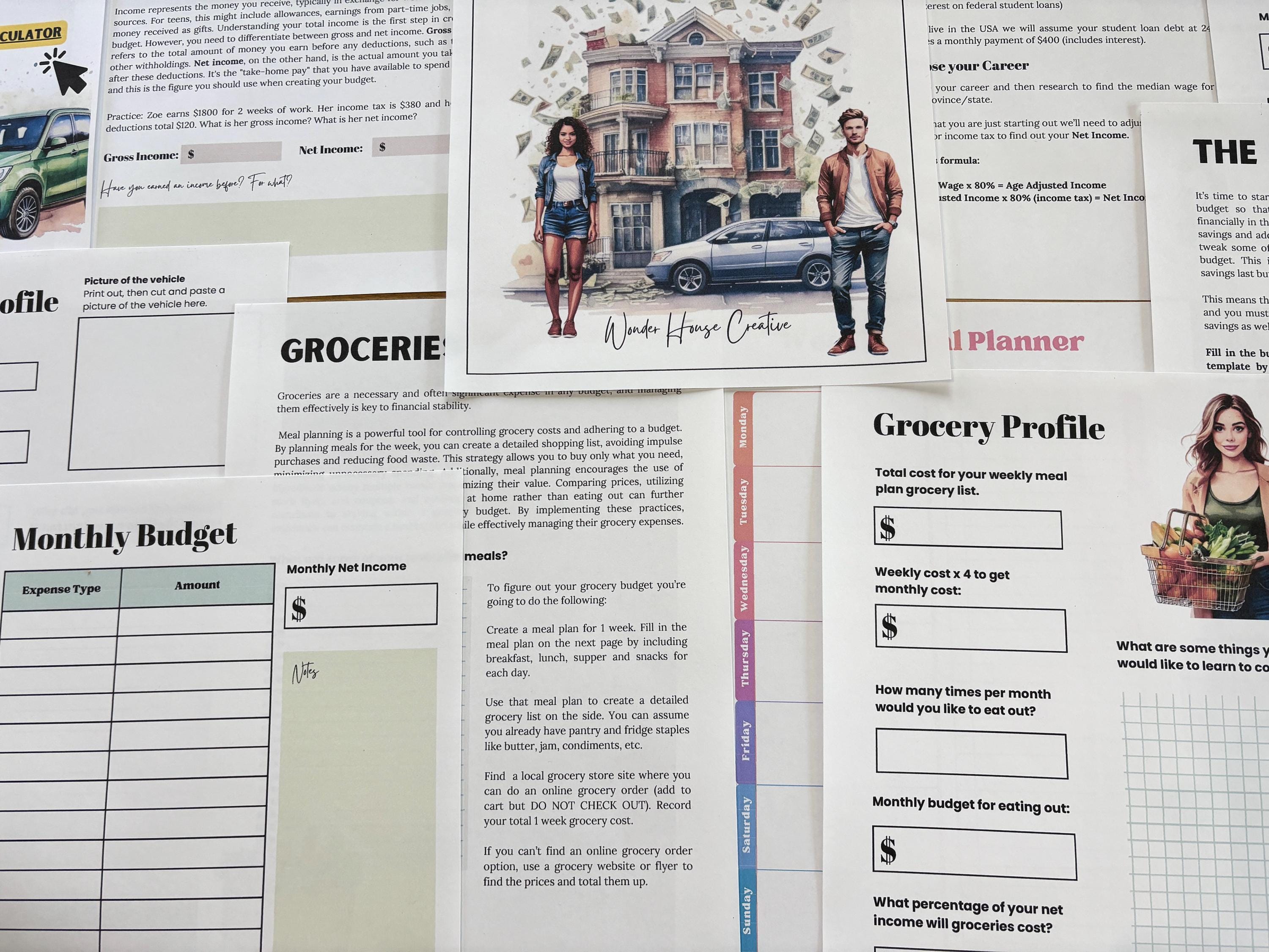 Balanced Budget Project : Teaching Real Life Financial Literacy - Etsy