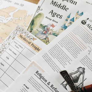 European Middle Ages Deep Dive, Middle Ages Unit Study, Middle School ...
