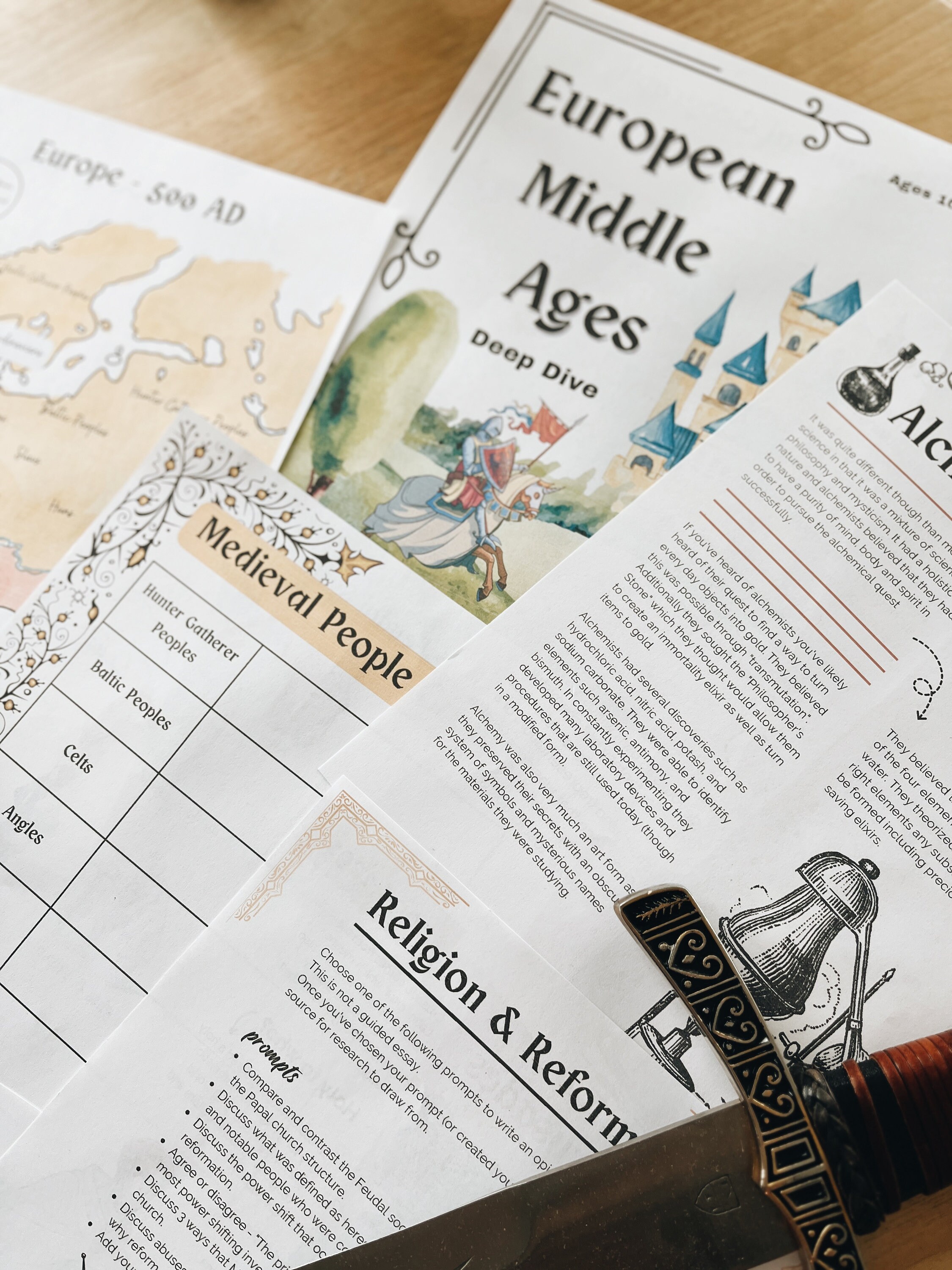 European Middle Ages Deep Dive, Middle Ages Unit Study, Middle School ...
