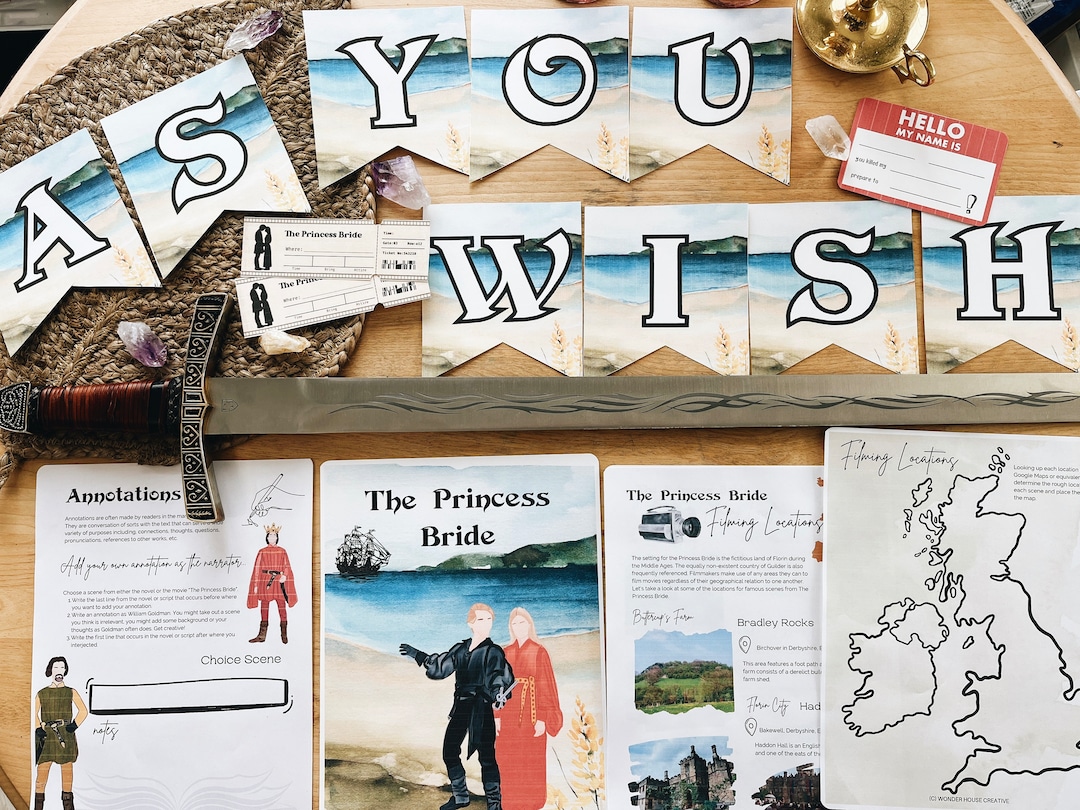 The Princess Bride Literary Deep Dive, Book and Movie Study, ELA Unit ...