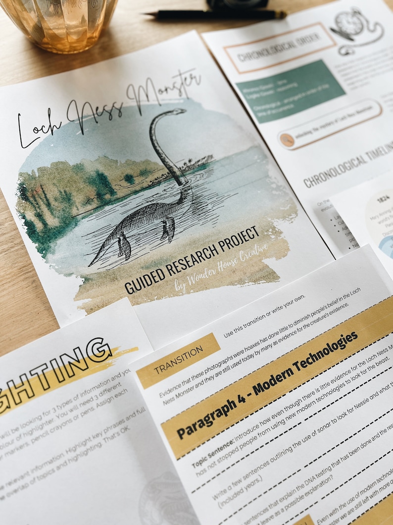 Loch Ness Monster Guided Research Project, Essay Writing, Research ...