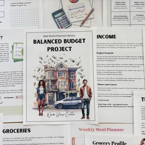 Balanced Budget Project : Teaching Real Life Financial Literacy - Etsy