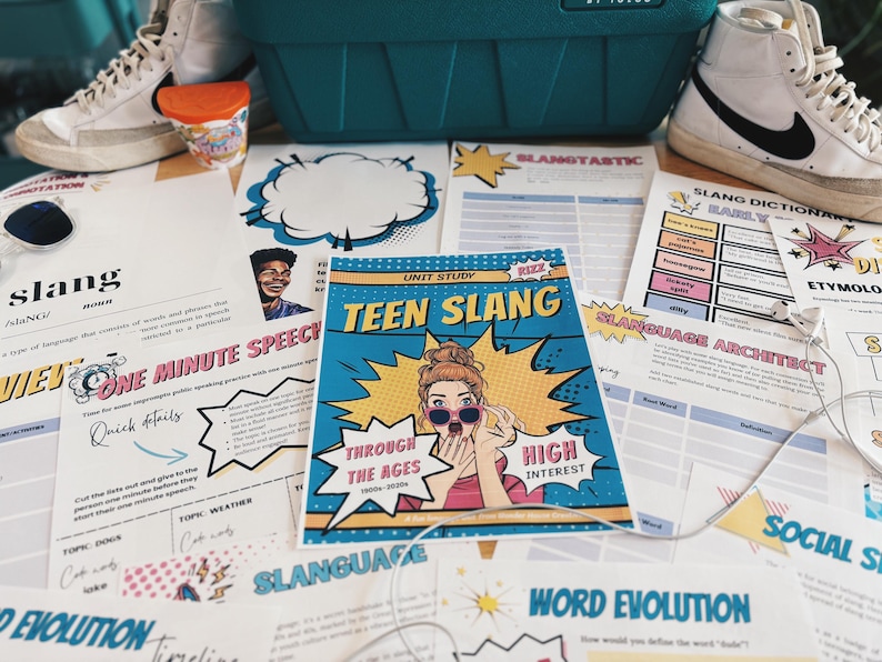 Teen Slang Language Arts Unit, Middle & High School ELA, No Prep, Open ...