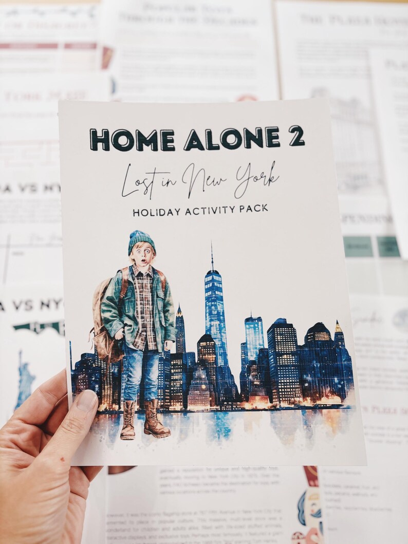 Home Alone 2 - Holiday Activity Pack: Christmas School Printable (PDF ...