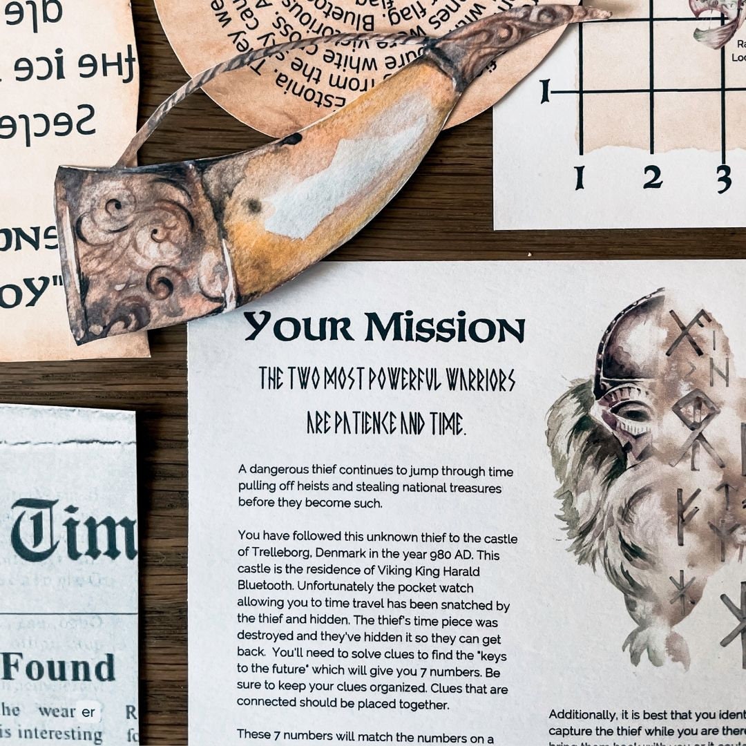 Viking Escape Room, Time Travel, Fun History Lesson, Escape Room for ...