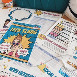 Teen Slang Language Arts Unit, Middle & High School ELA, No Prep, Open ...