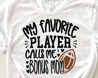 Football Bonus Mom Shirt - Etsy