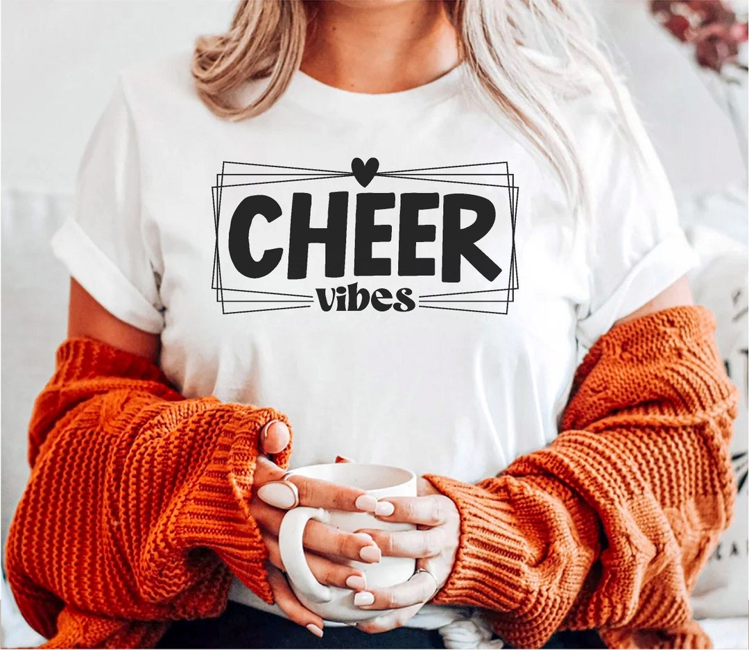 Cheer Vibes Svg Png, Cheerleader Svg, Cheer Mom Svg, Groovy Cheer Svg ...
