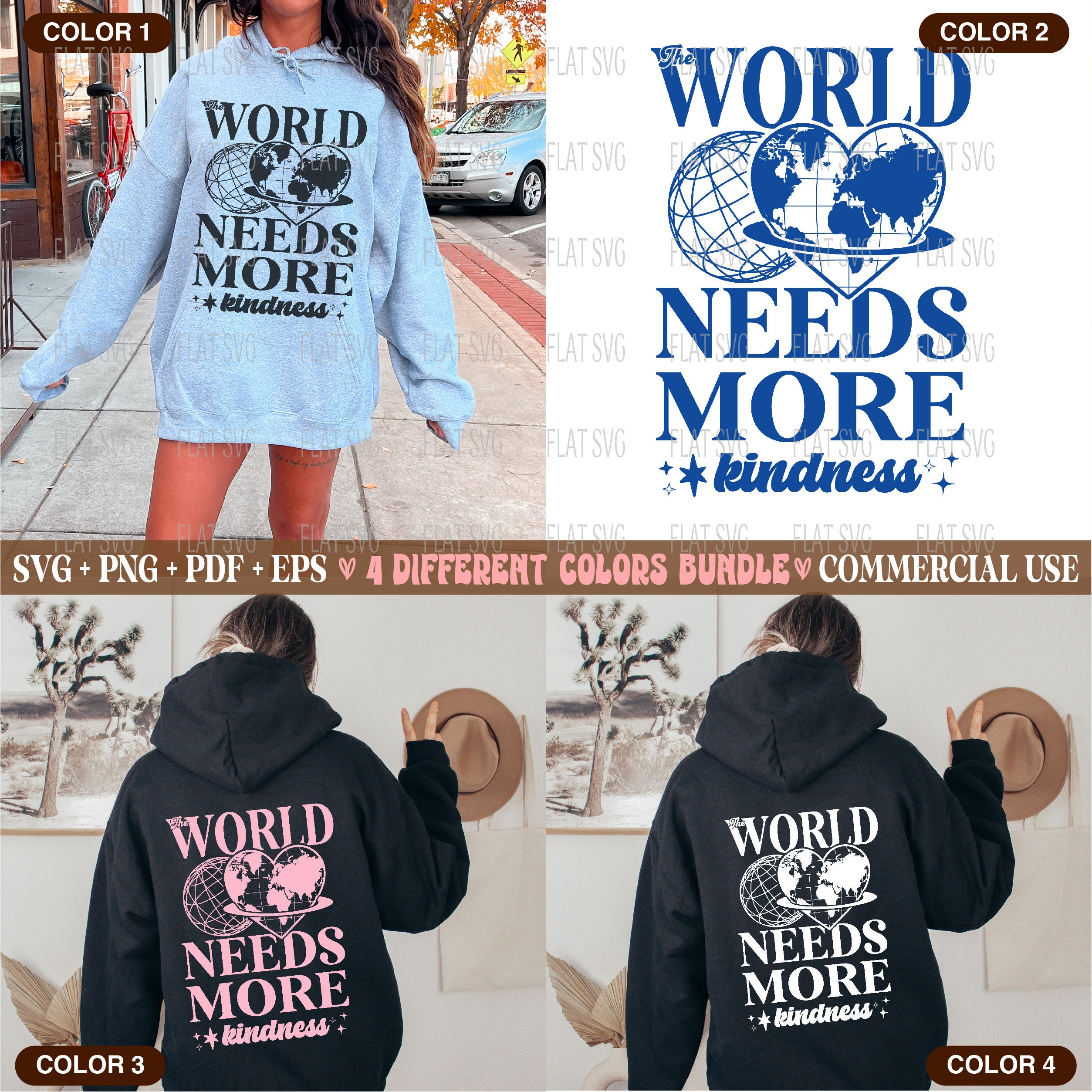 The World Needs More Kindness Svg Png, Create Kinder Planet, Sarcasm ...