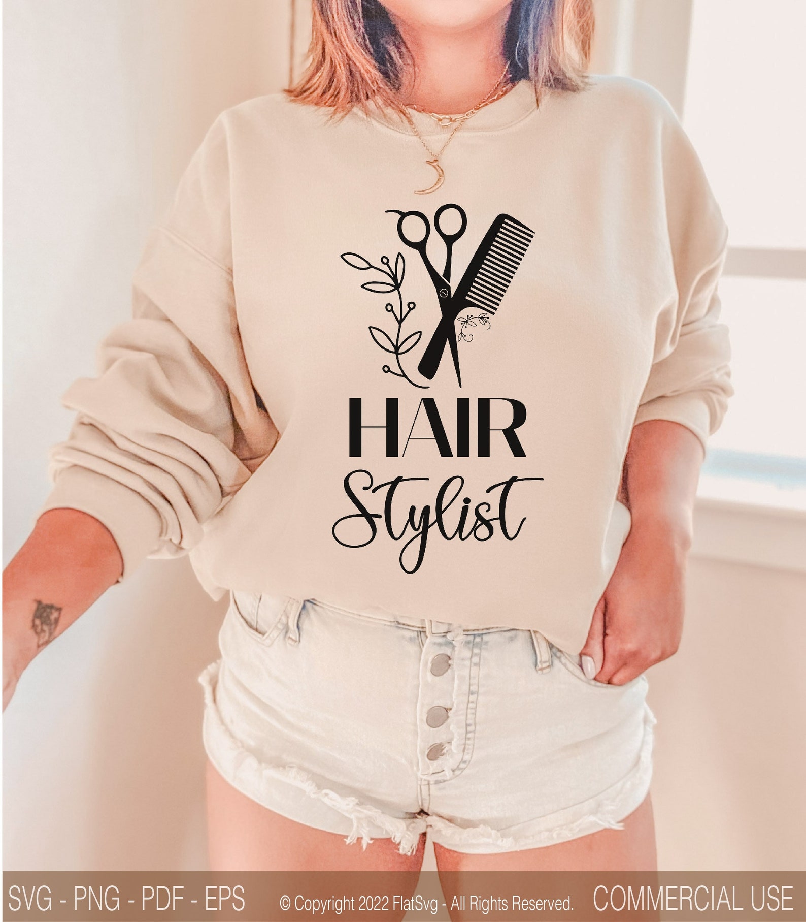 Hair Stylist Svg Png, Hairdresser Svg, Cosmetology Svg, Beautician Svg ...