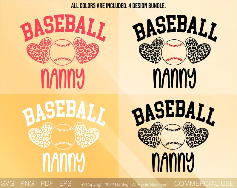 Baseball Nanny Svg, Baseball Nanny Shirt Svg, Baseball Svg, Leopard ...