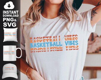 Basketball Vibes Svg | Etsy