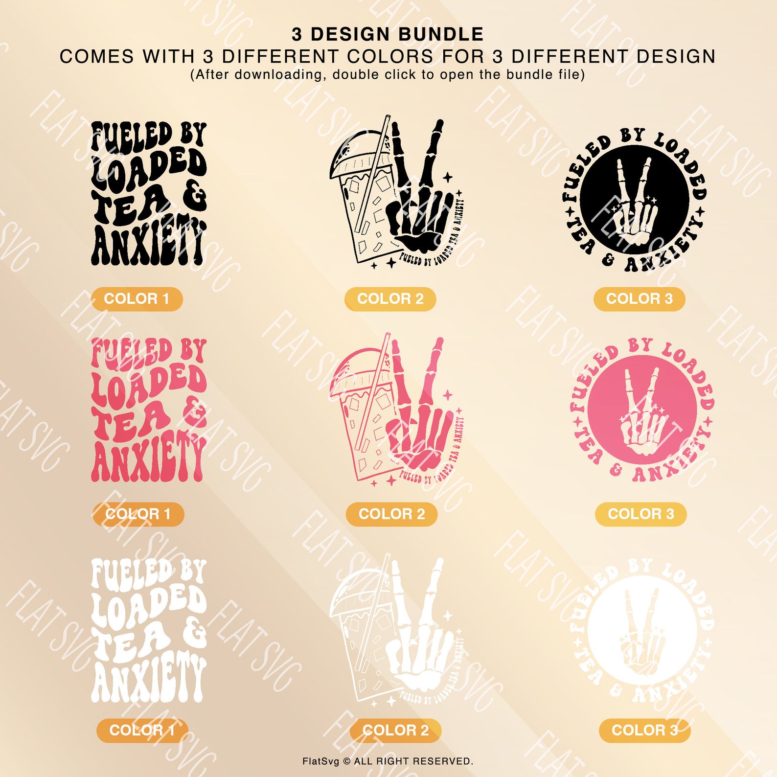 Loaded Tea Svg Png, Fueled by Loaded Tea & Anxiety Svg, Mom Life Svg ...