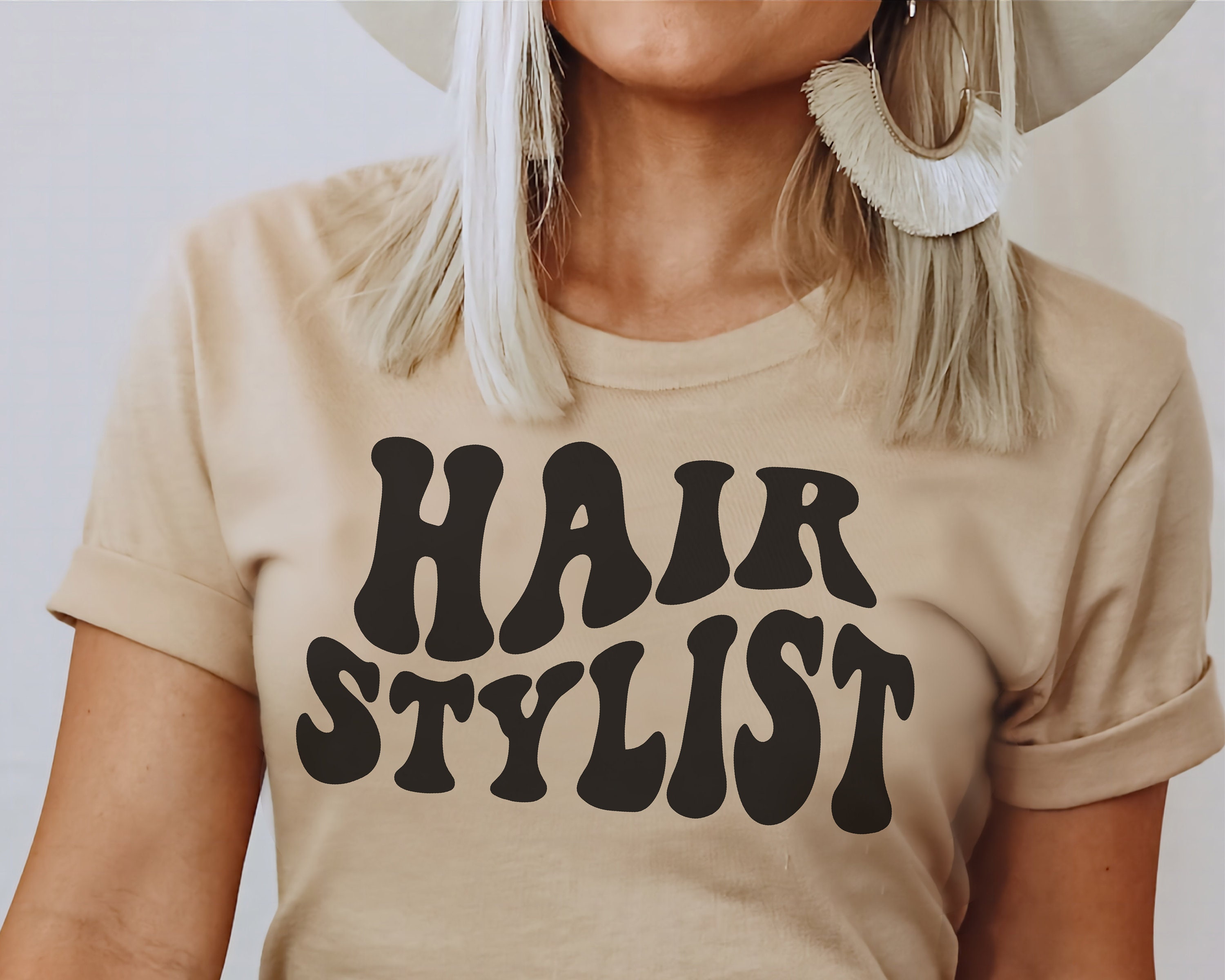 Hair Stylist Svg Png Pdf Hairdresser Svg Wavy Stacked Style - Etsy