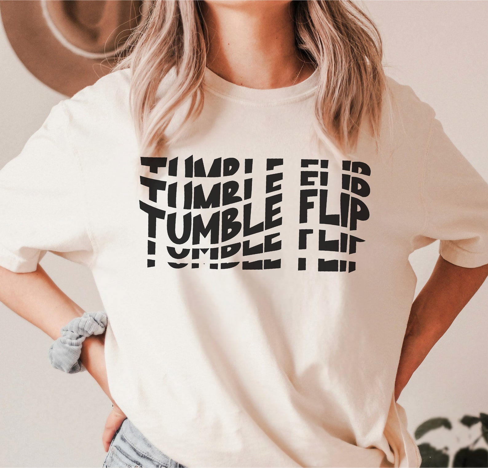 Tumble Flip Svg Png Gymnastics Svg Wavy Stacked Style for - Etsy