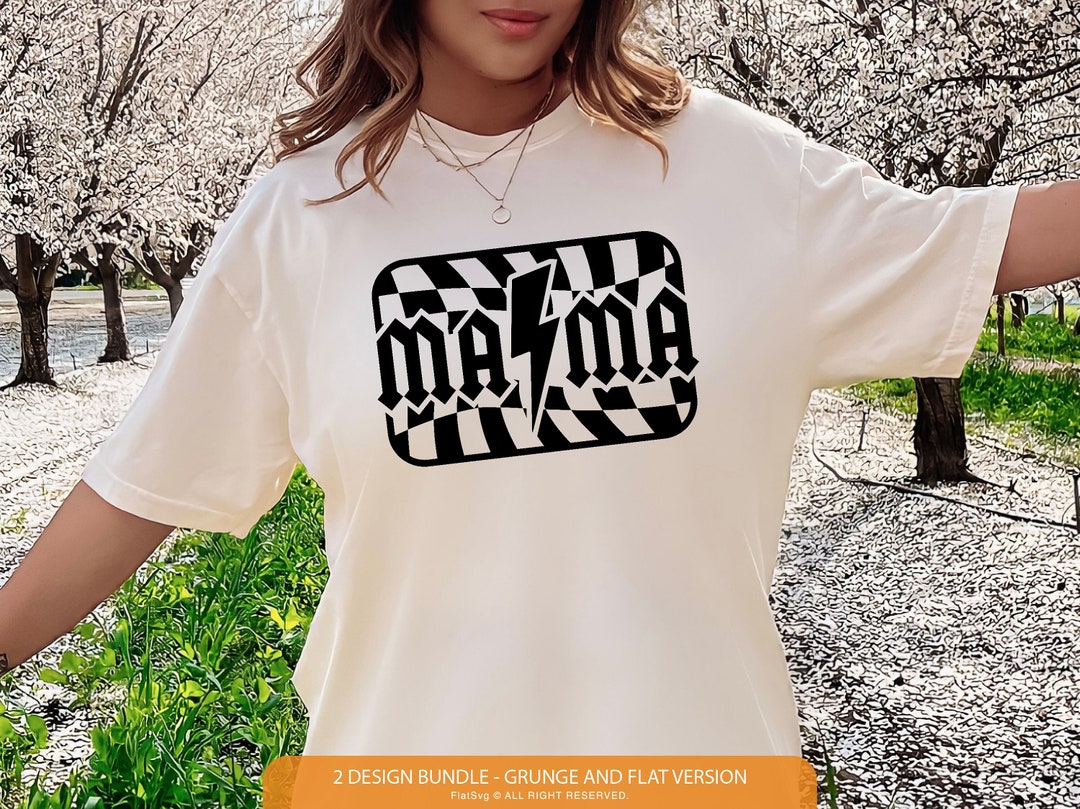 Rocker Mama Svg Png, Acdc Mom Svg, Rock and Roll Mama & Me Svg, Rocker ...