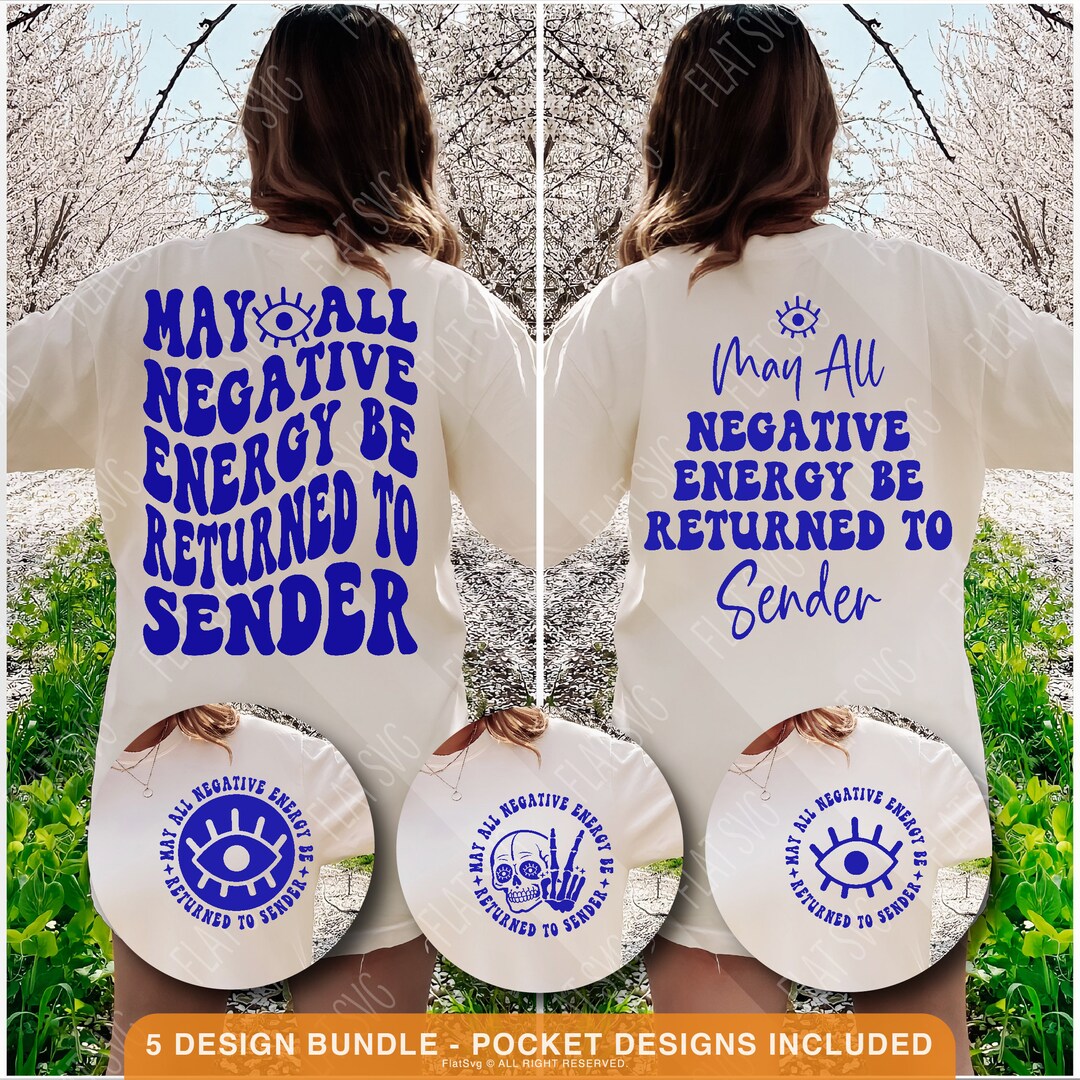 May All Negative Energy Be Returned to Sender Svg, Evil Eye Svg ...