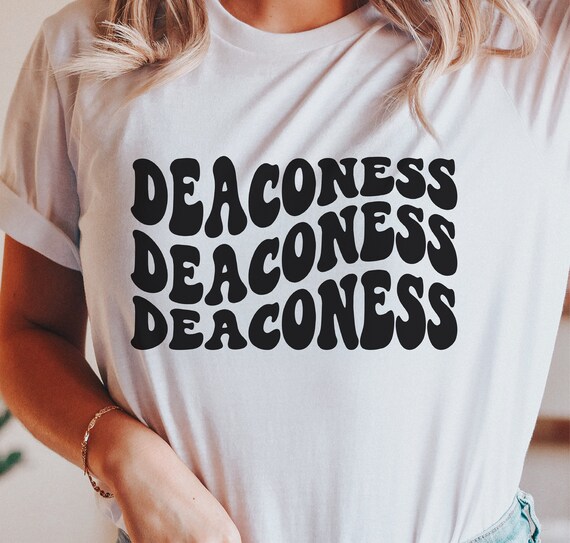 Deaconess Svg Png Wavy Stacked Style for Shirt Mug Cricut - Etsy