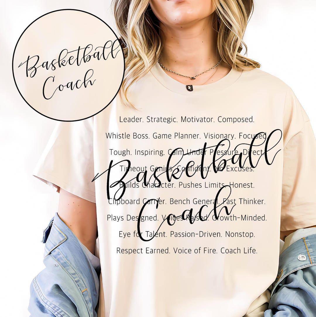 Basketball Coach Png Svg, Basketball Coach Words Svg Png, Motivational ...