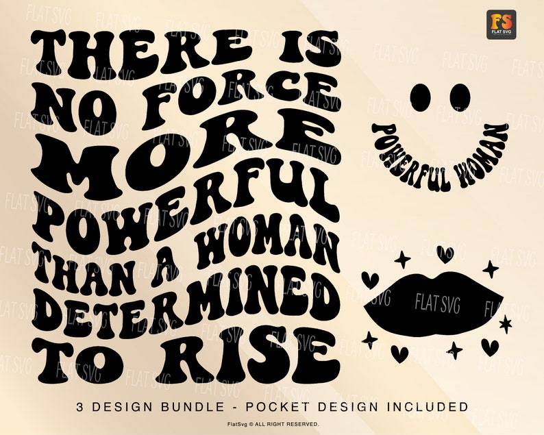 Powerful Woman Svg There is No Force Svg Strong Women Svg - Etsy