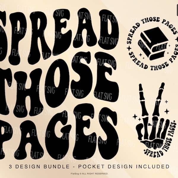 Spread Those Pages Svg - Etsy