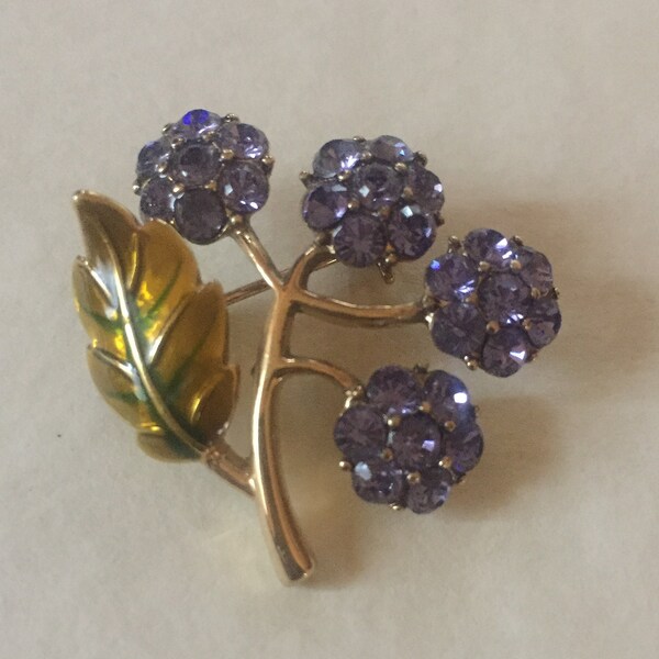 Monet Flower Brooch - Etsy