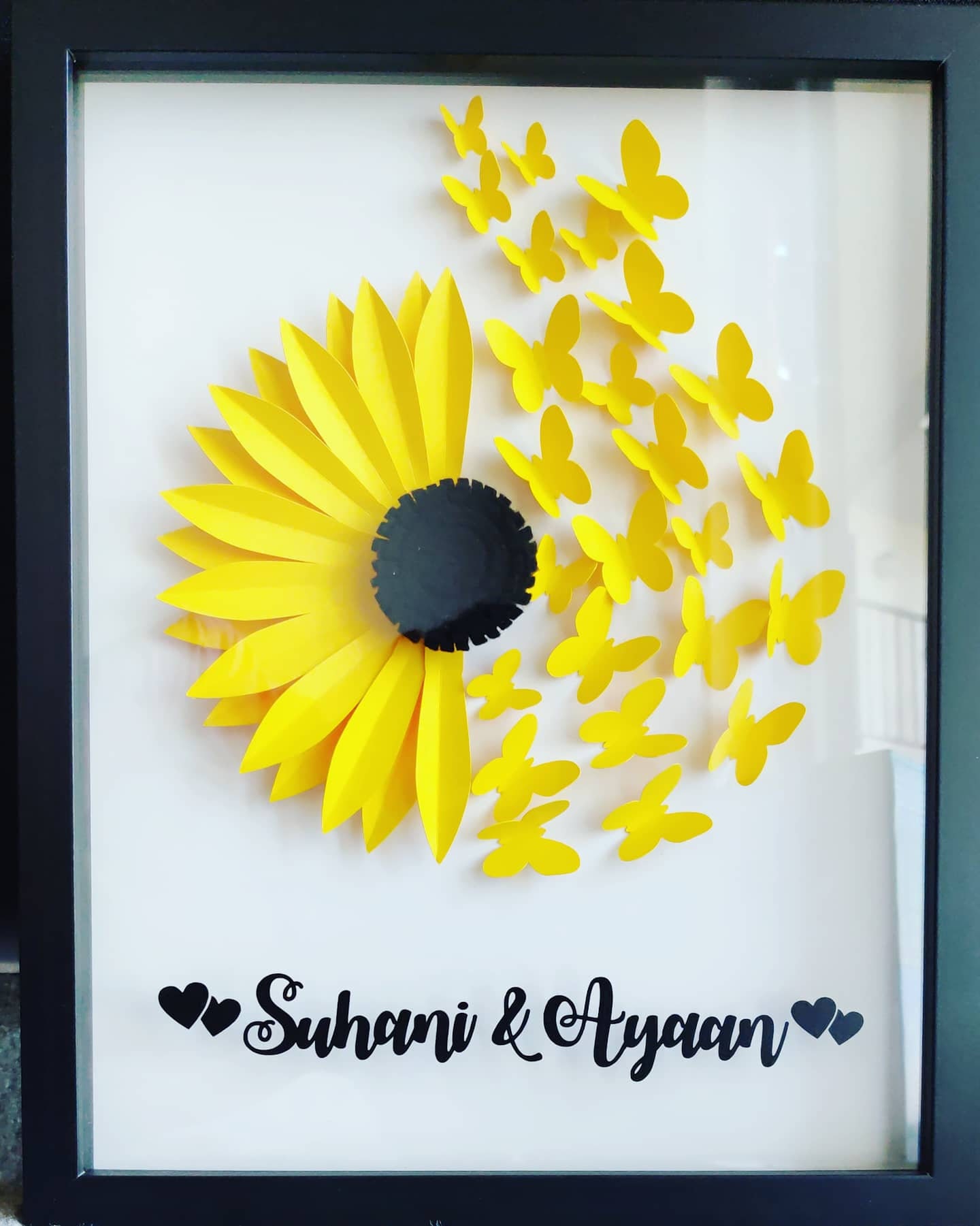 Sunflower Shadow Box Shadow Box Gifts Gifts for Her - Etsy