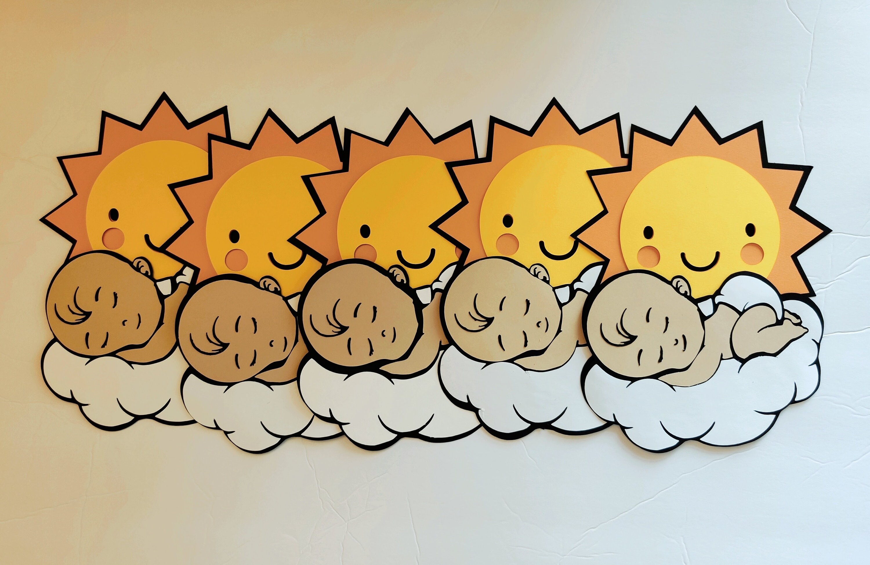 Sun/summer Theme Baby Shower Decor | Cake Topper and Centerpieces ...