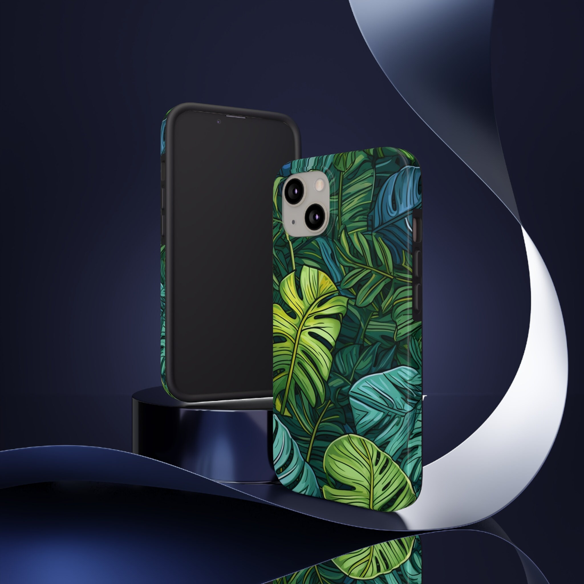 Monstera Leaf iPhone Case Tropical Protective Cover With - Etsy