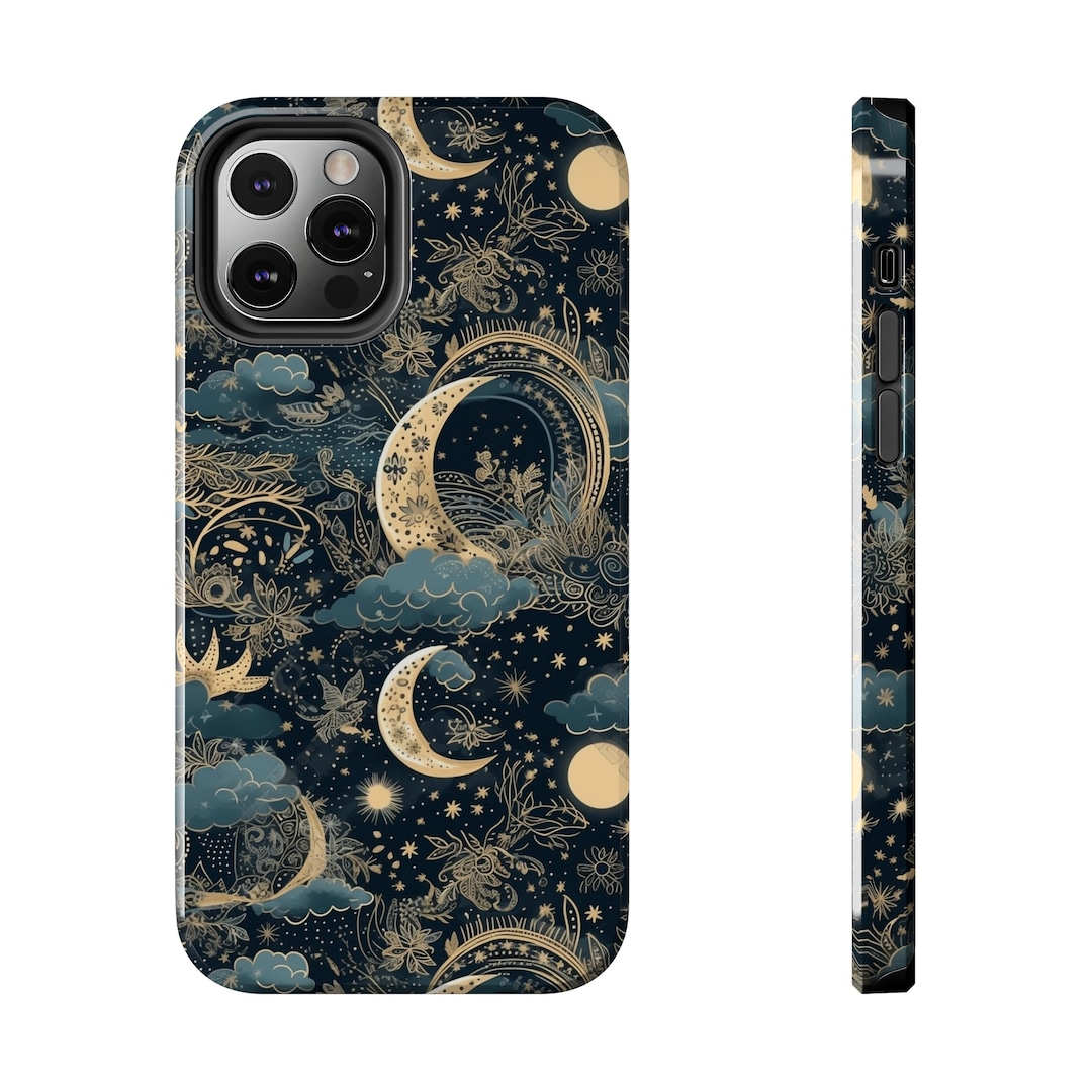 Celestial Moon and Star Phone Case Whimsical and Dreamy - Etsy UK
