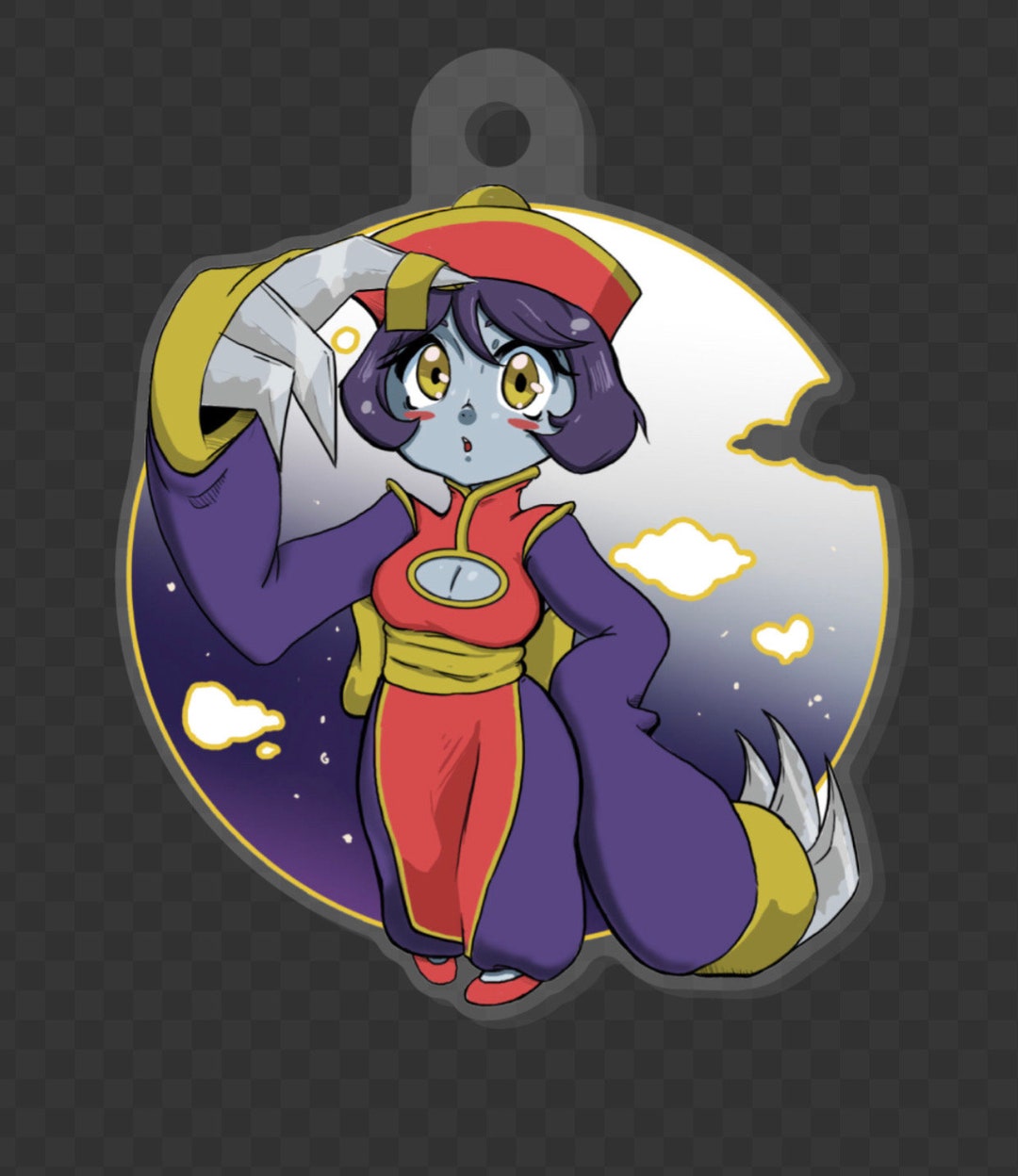 Chibi Hsien Ko Darkstalkers Keychain/ Cellphone Charm - Etsy