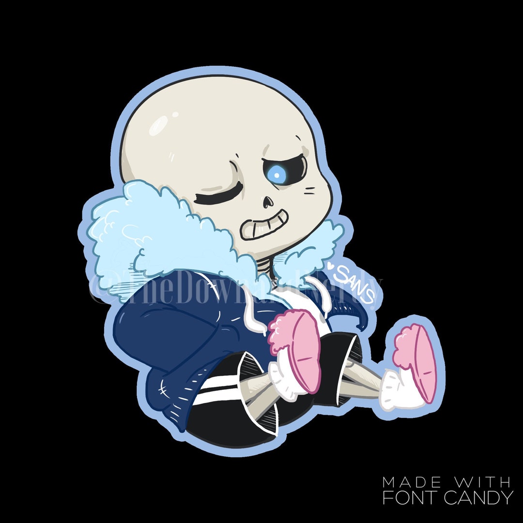Chibi Sans Sticker - Etsy