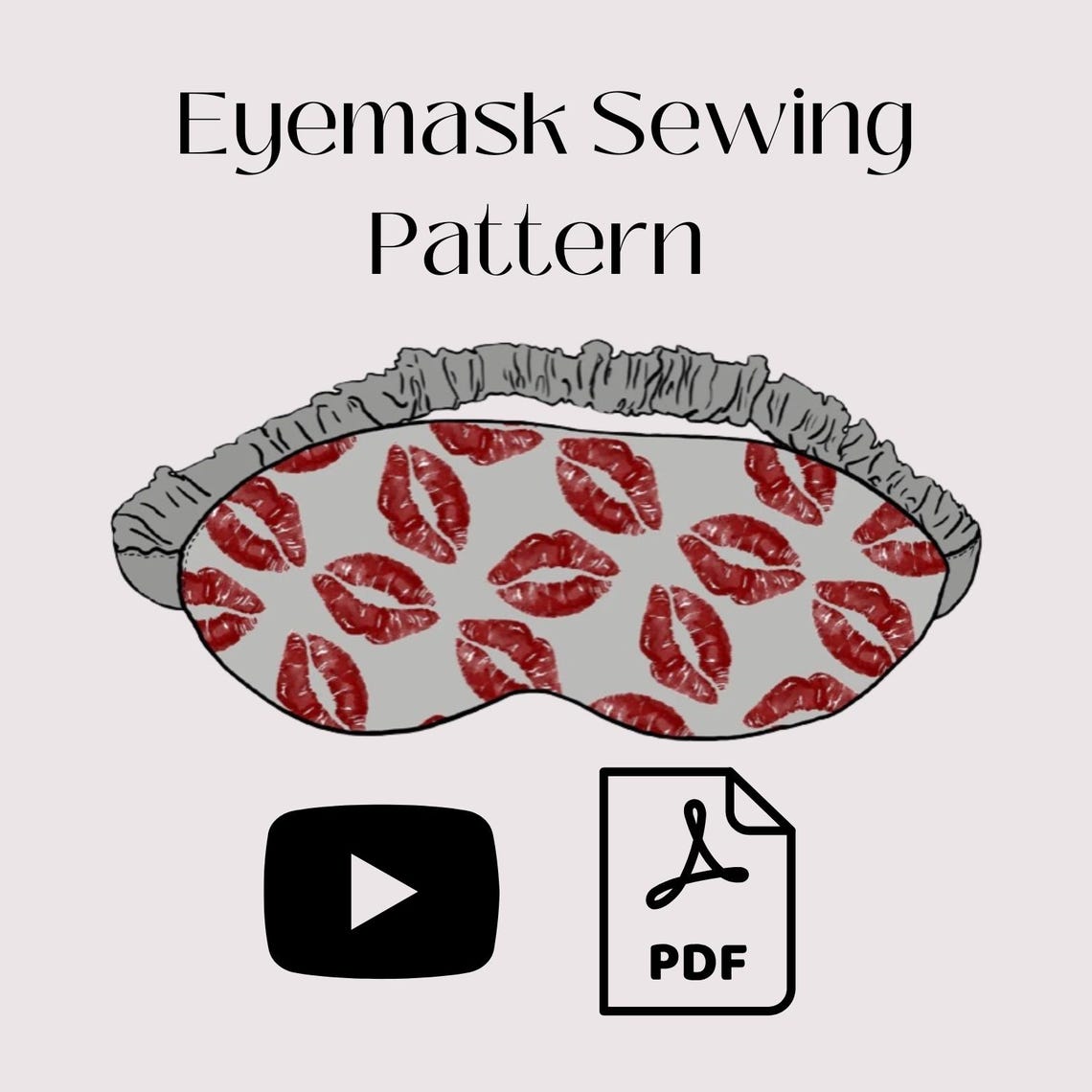 Eye Mask Sewing Pattern: Beginner-friendly PDF + Video Tutorial - Etsy