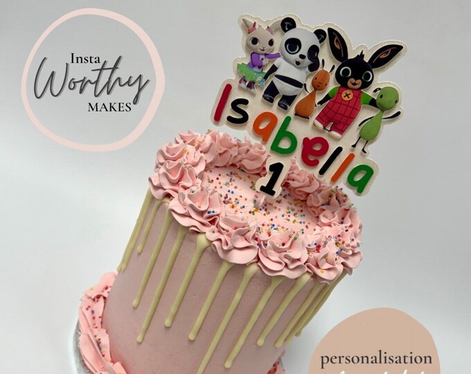 Bing Bunny and Sula Cake Topper - Etsy UK