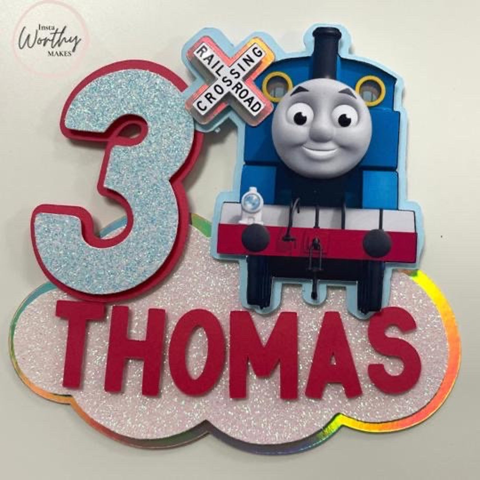 Thomas the Tank Engine Cake Topper / Thomas the Tank Engine - Etsy UK