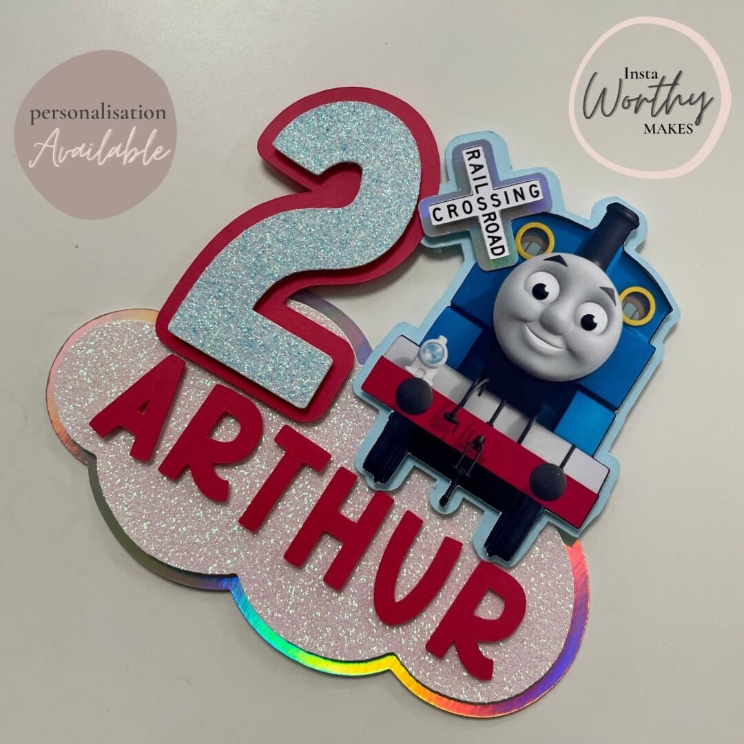 Thomas the Tank Engine Cake Topper / Thomas the Tank Engine - Etsy