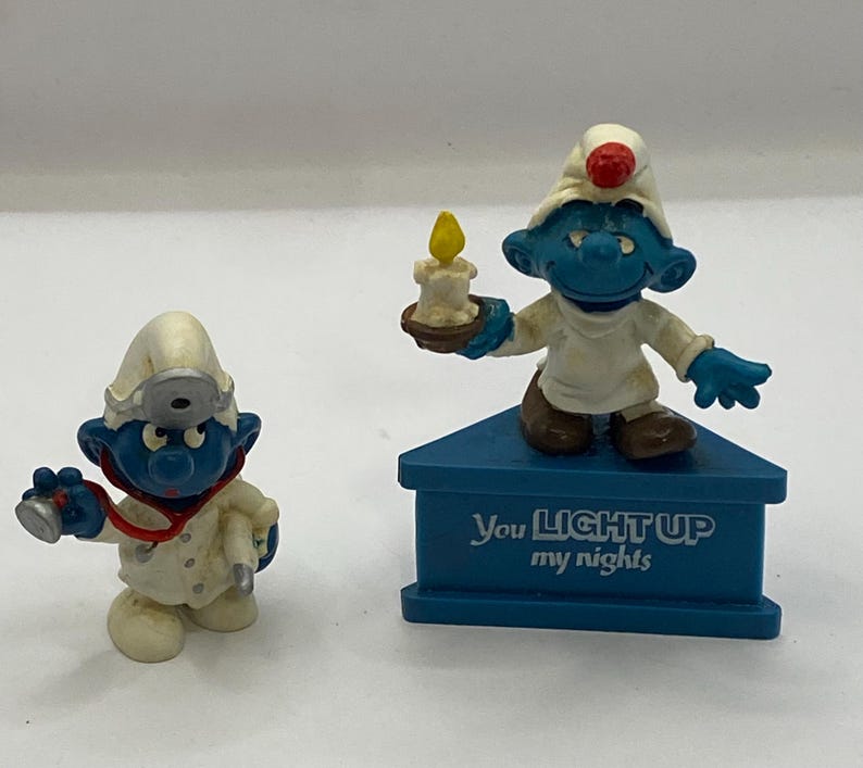 Doctor and You Light up My Nights Smurfs - Etsy