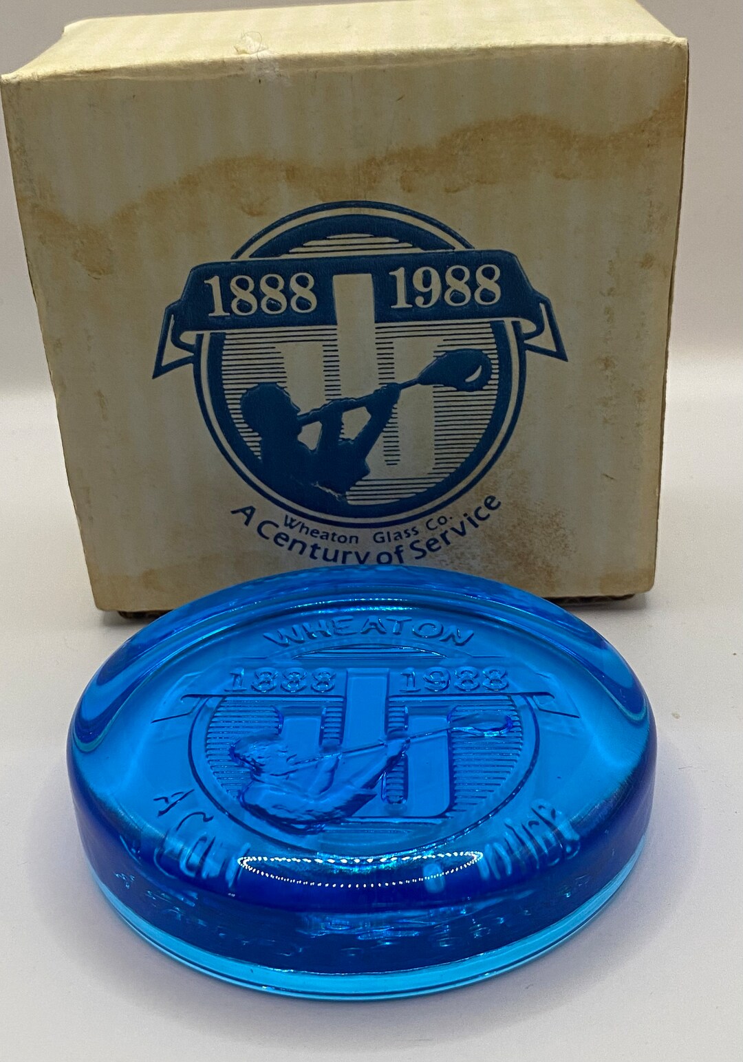 Wheaton Glass 100 Anniversary Paperweight - Etsy