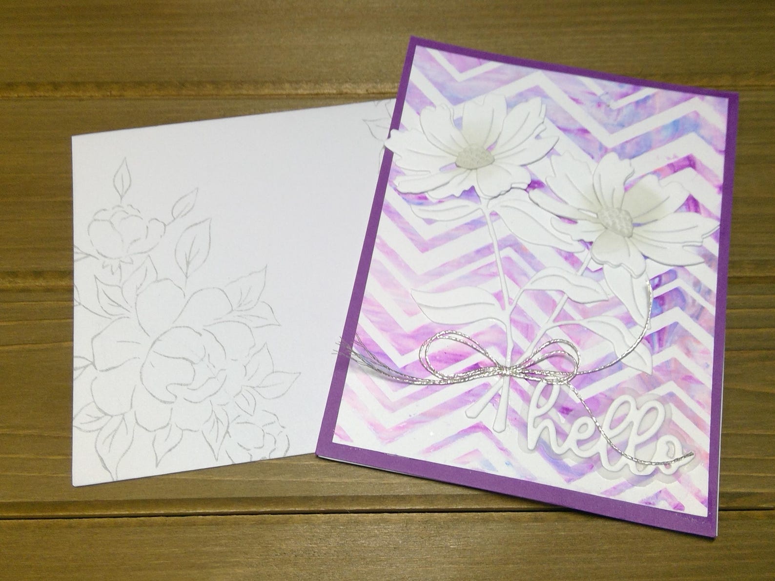 Hello Flower Card - Etsy