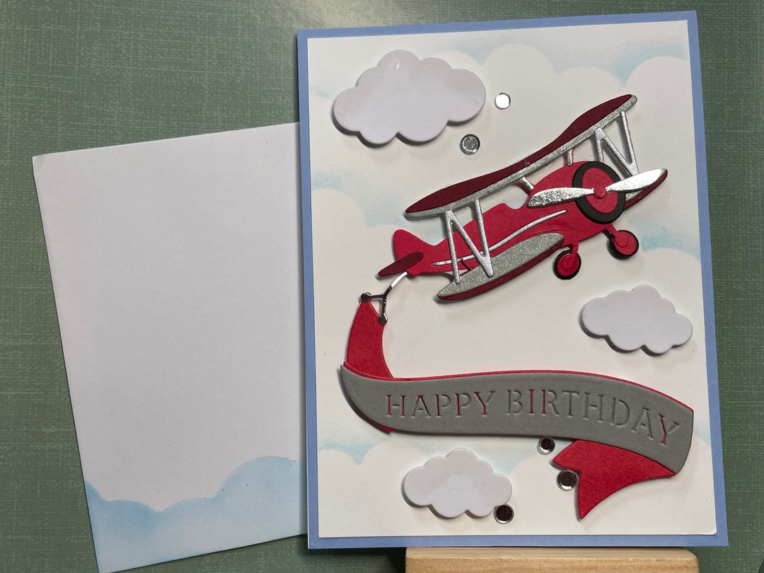 Happy Birthday Airplane - Etsy