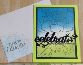 Time to Celebrate Folding Double Sided Life Celebration Card Journal ...