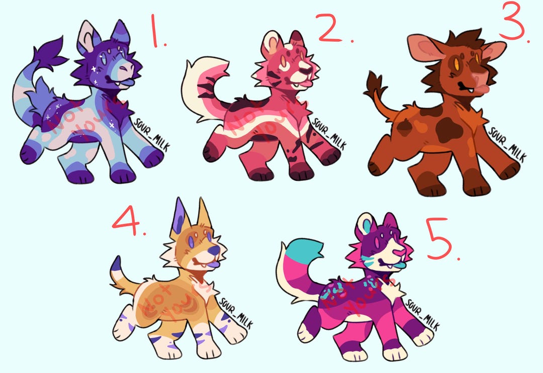 Fursona Adopts! - Multi Species Furry Adopt Adopt Character Fursona ...