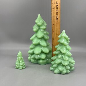 Christmas Holiday Tree Jadeite Jadite Jade Green Glass Mosser USA ...
